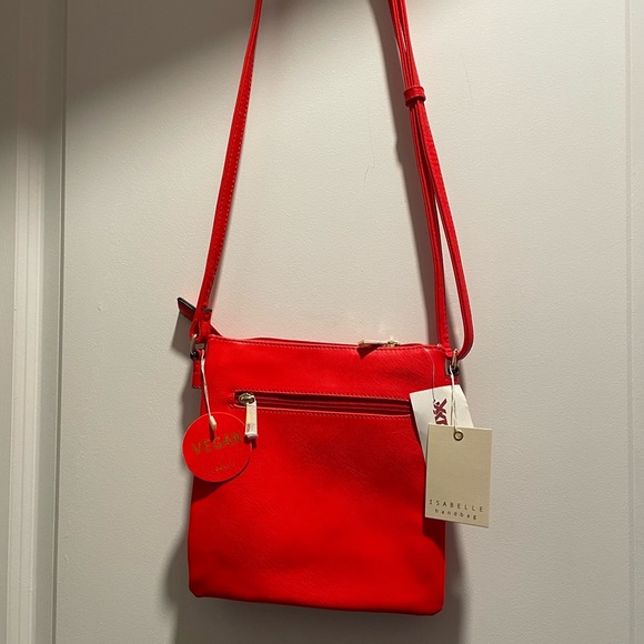 Isabelle | Bags | Isabelle Vegan Crossbody Red Handbag New With Tags ...